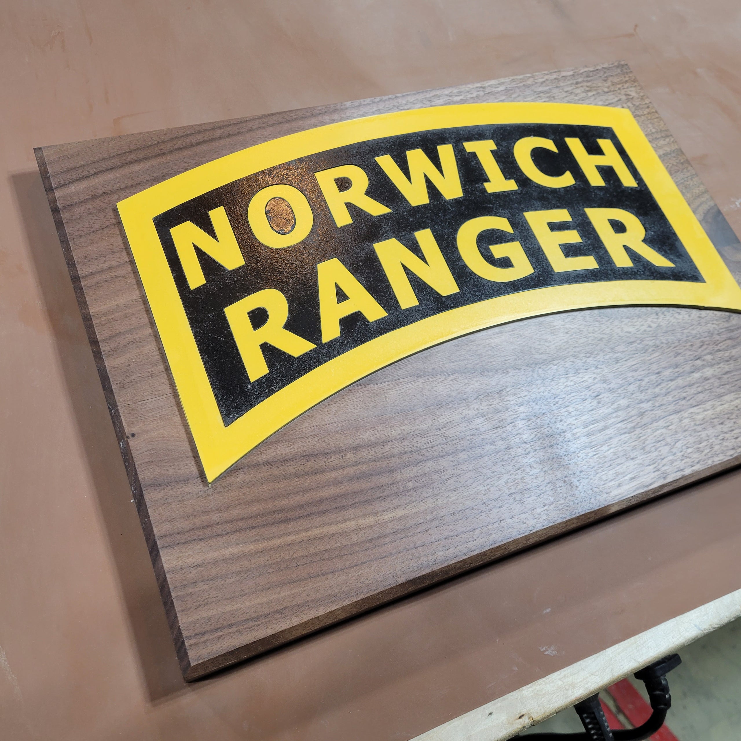 Norwich Rangers Plaque | Theta Pi Woodshop LLC.